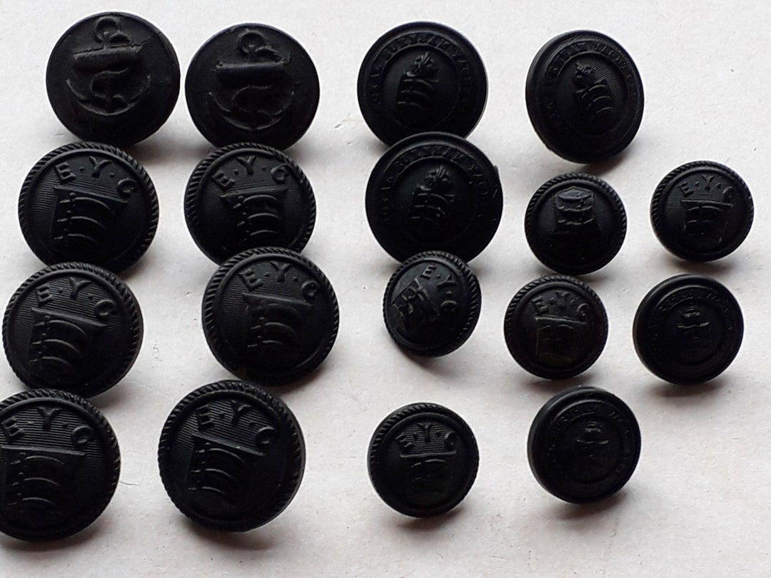 EDWARDIAN Old YACHT CLUB Buttons Some Burnham Yacht Club - Etsy