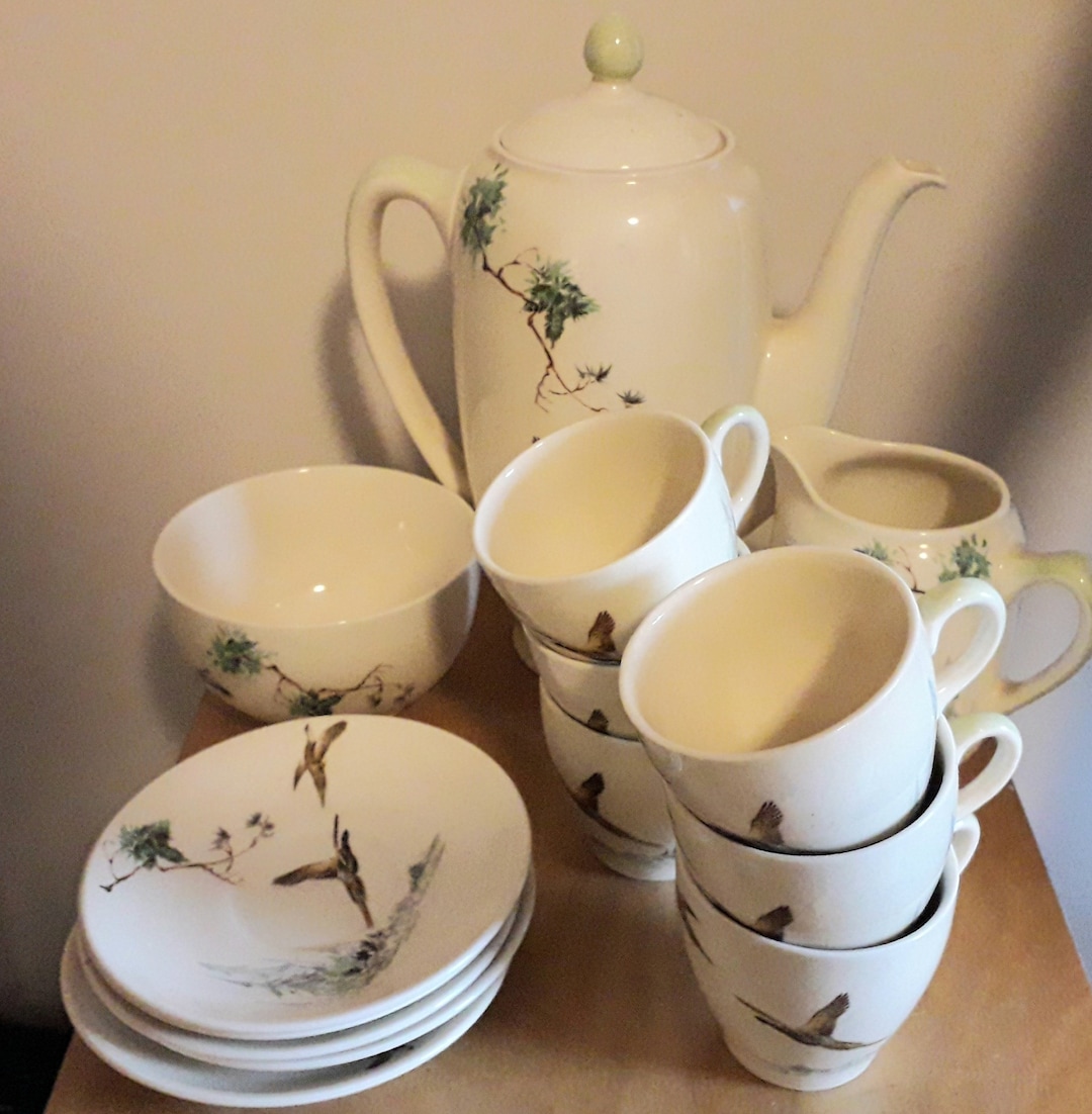 ROYAL DOULTON COPPICE Pattern Coffee Set Flying Ducks - Etsy Australia