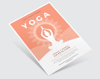 Yoga invitations | Etsy