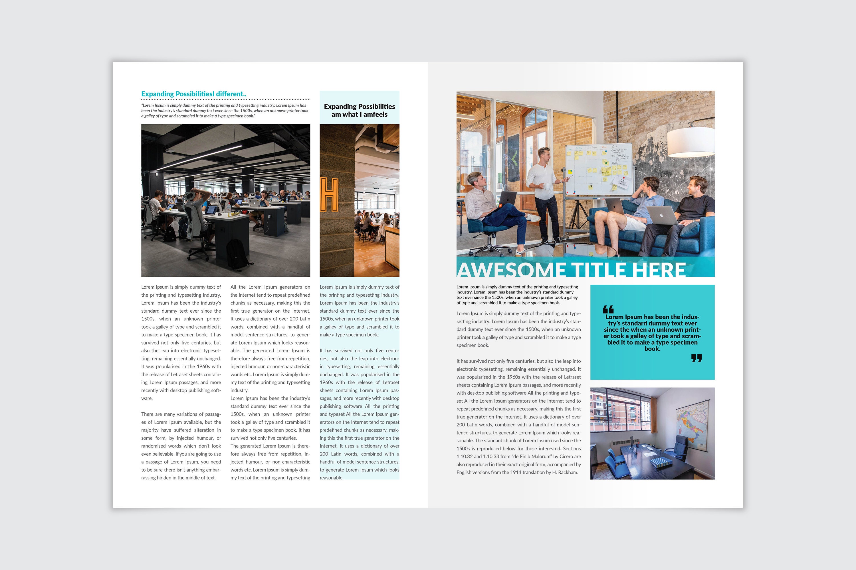 Newsletter Template, Weekly Business Journal, Corporate Newsletter ...