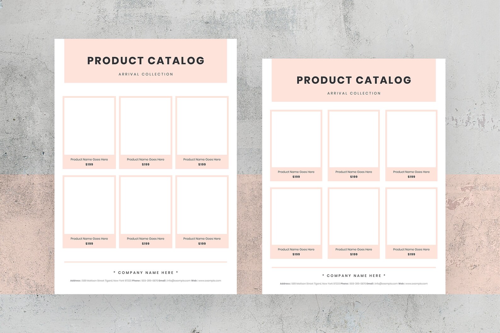 Product Catalog Layout | Minimal Line Sheet Template | Wholesale Line ...