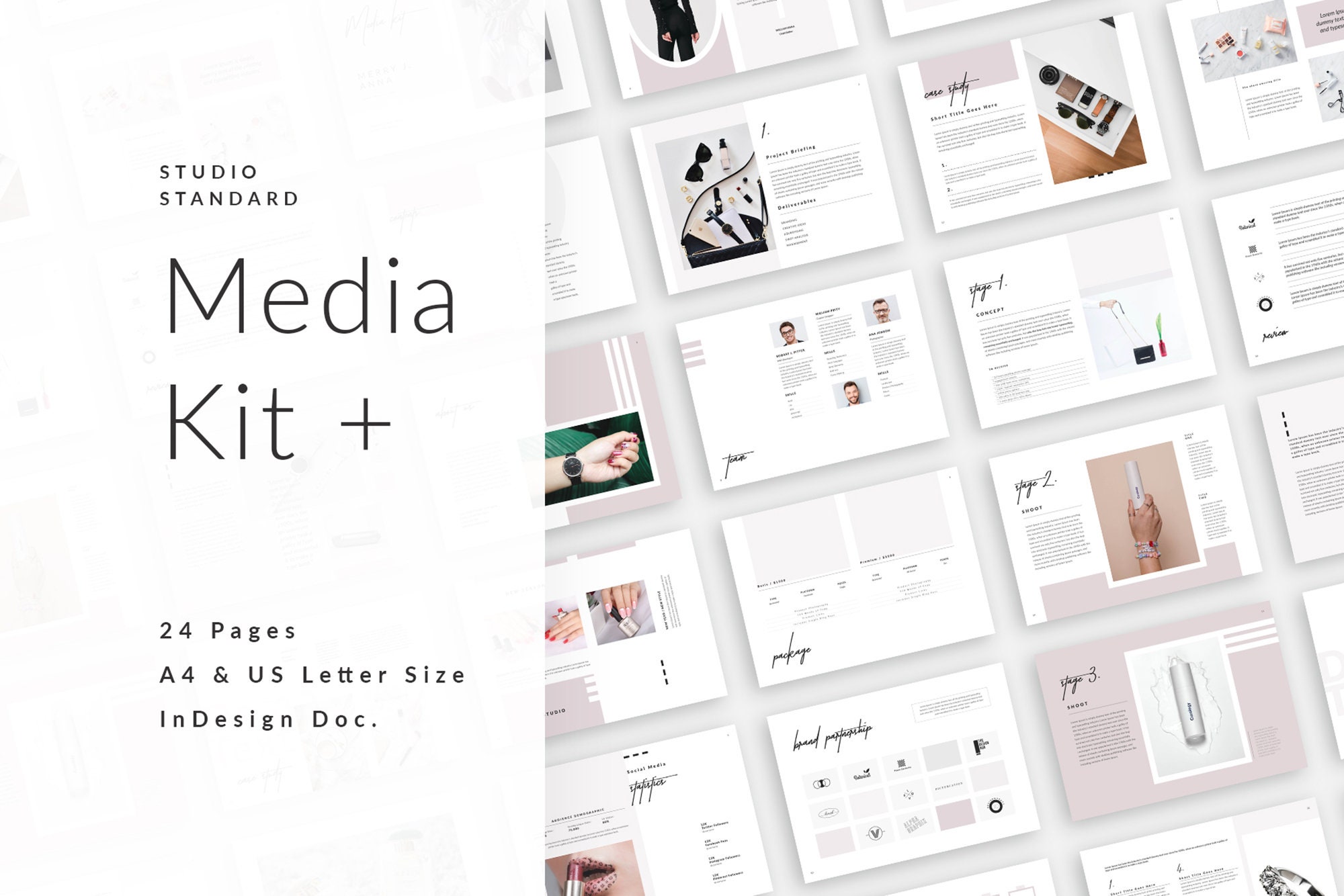 Media Kit Template Fashion Blogger Media Kit Influencer | Etsy