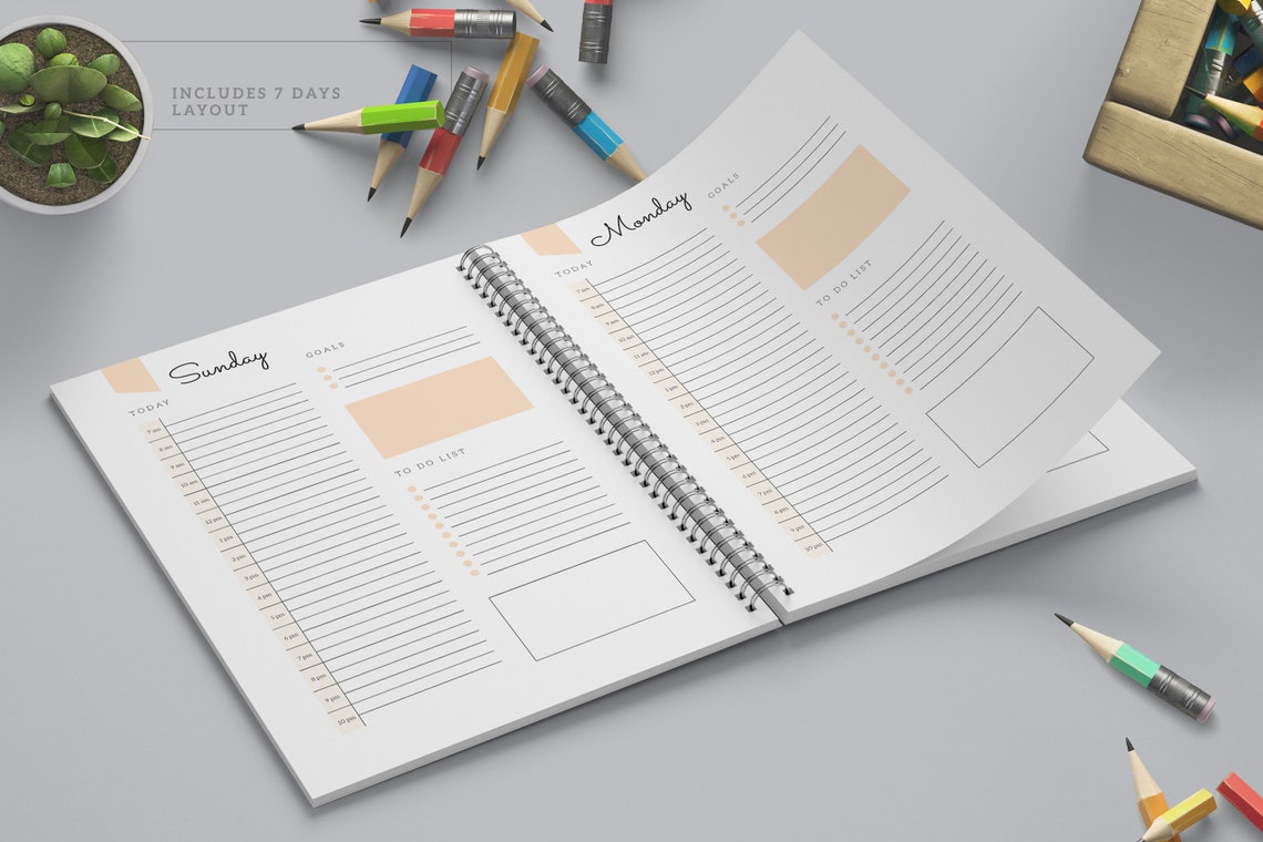 The Ultimate Planner Sheet Editable Daily Planner Sheet | Etsy