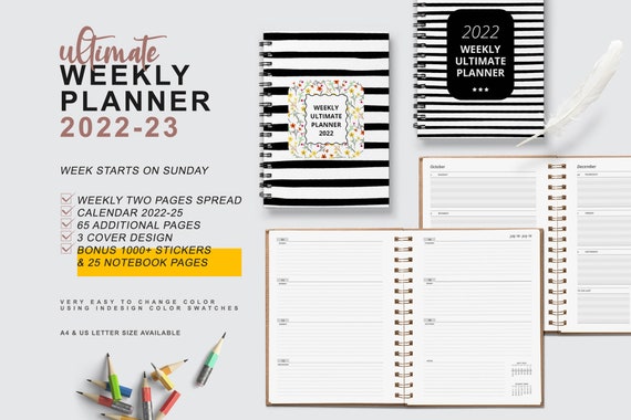 Ultimate Weekly Planner Bundle Pack Vol.9 Daily Weekly Monthly - Etsy