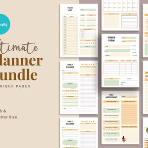 Commercial Allow Ultimate Canva Planner Bundle Pack Vol.42 Instant ...