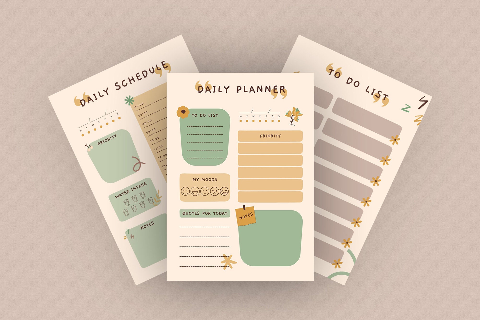 Editable Canva Daily Schedule Weekly Monthly to Do List Planner, Canva ...
