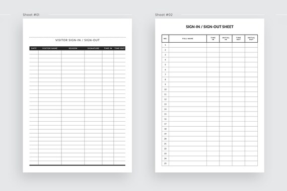 Hoja De Registro Imprimible En Formato Pdf