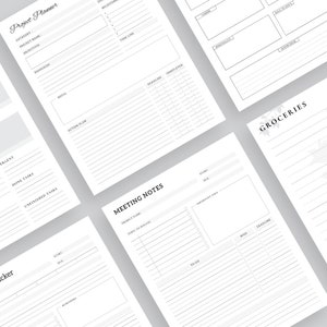 The Ultimate Planner Bundle Pack, Editable Planner Sheets, Daily ...