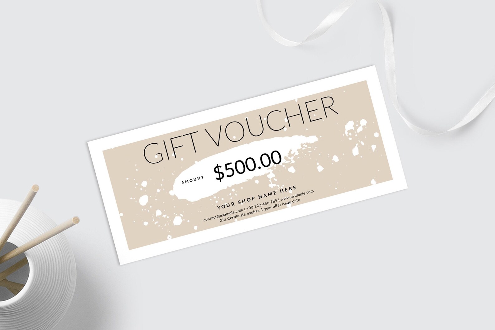 Gift Certificate Template MS Word Gift Voucher Gift Voucher - Etsy