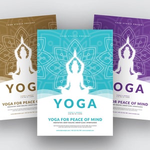 YOGA Flyer | Yoga Studio Flyer Template | Yoga Class Flyer | Yoga Class ...