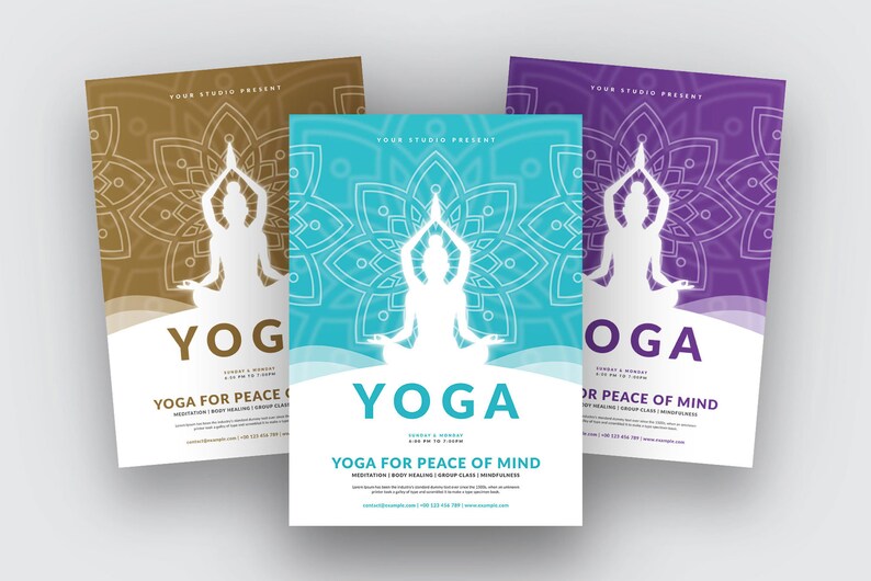 YOGA Flyer | Yoga Studio Flyer Template | Yoga Class Flyer | Yoga Class ...
