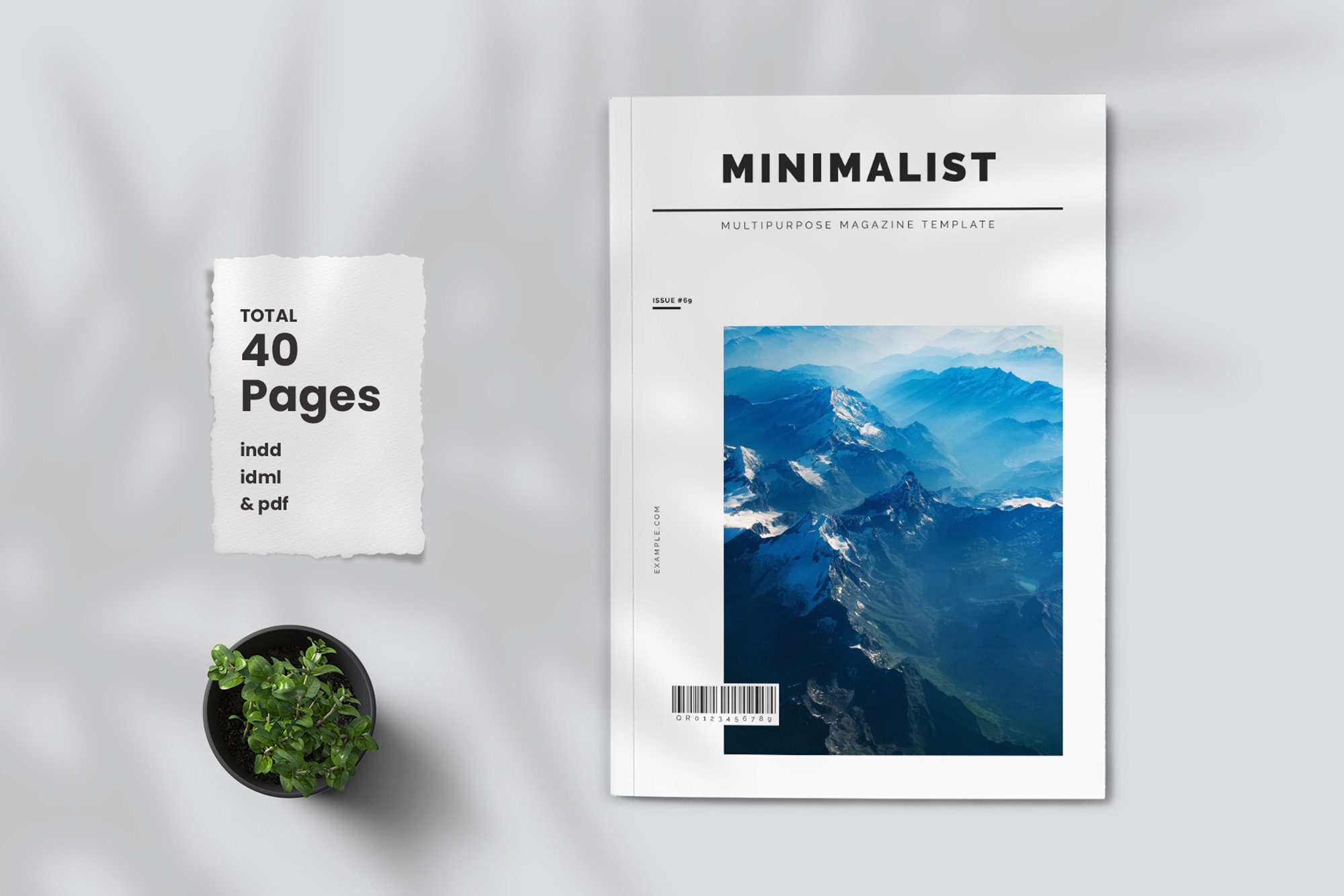 Minimalist Indesign Magazine Template, Travel Agency Magazine Layout ...