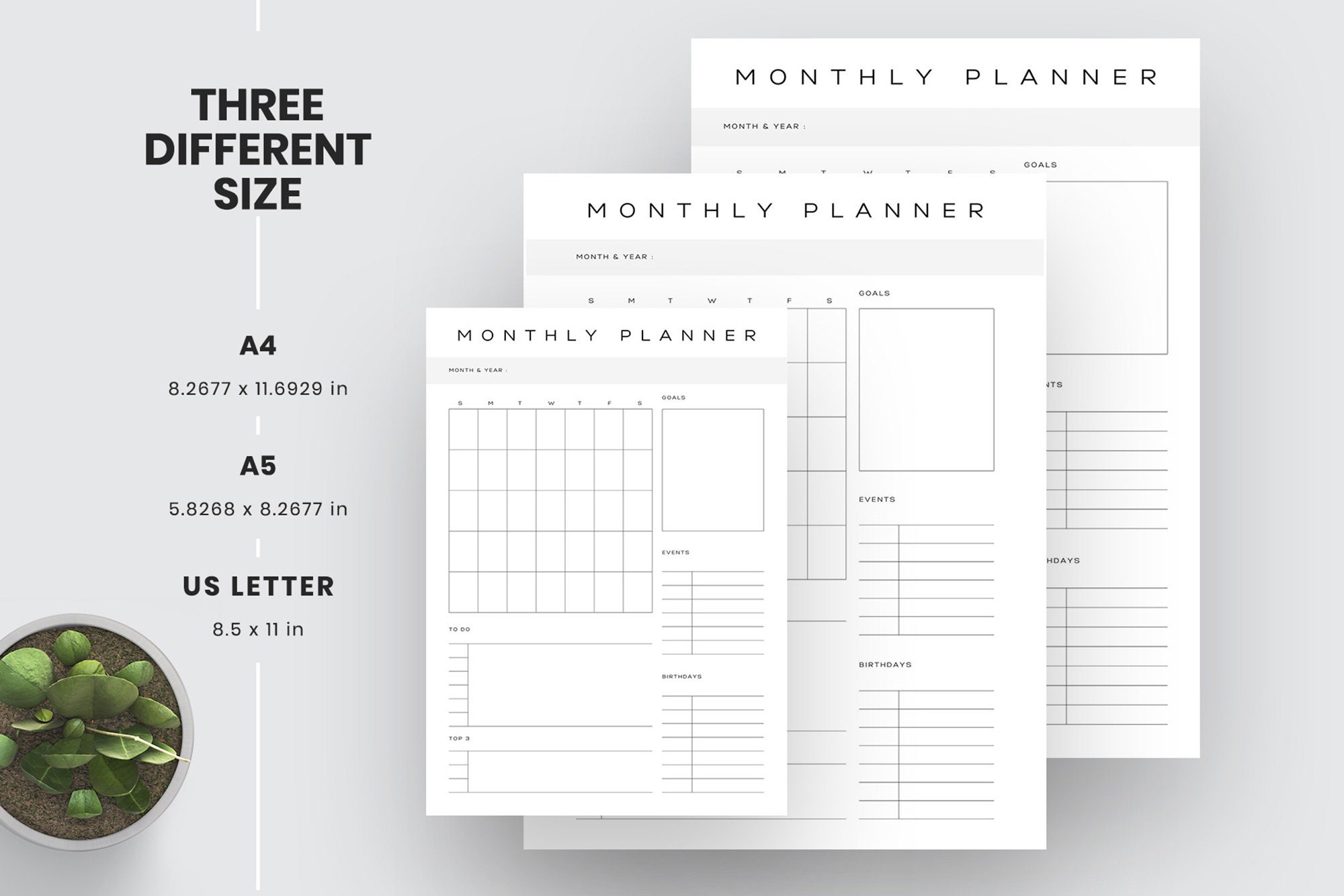 Editable Canva Daily Weekly Monthly To-do List Planner Template Instant ...