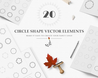 Round Frames Clipart. Hand Drawn Circles Clipart. Floral, Boho, Tribal ...