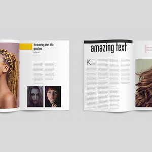 Multiple Magazine Layout | Clean and Elegant Magazine Template ...