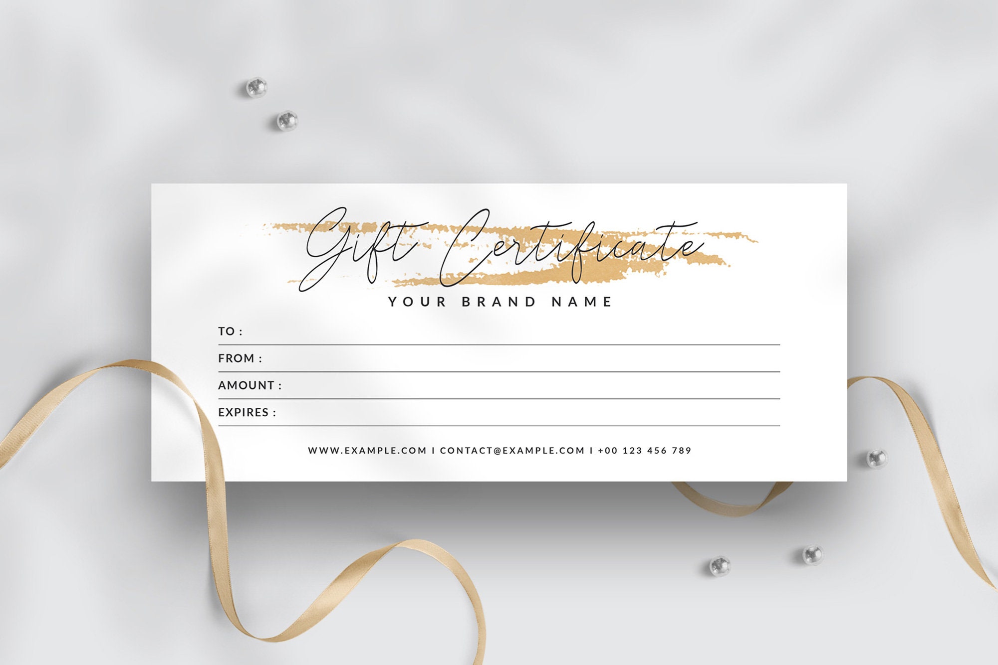 Gift Certificate Template Indesign