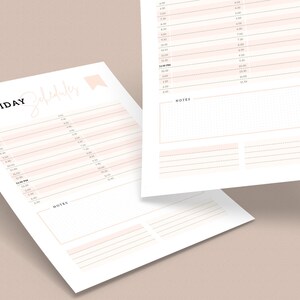 Daily Schedules for Success Your Goals Seven Days Planner - Etsy