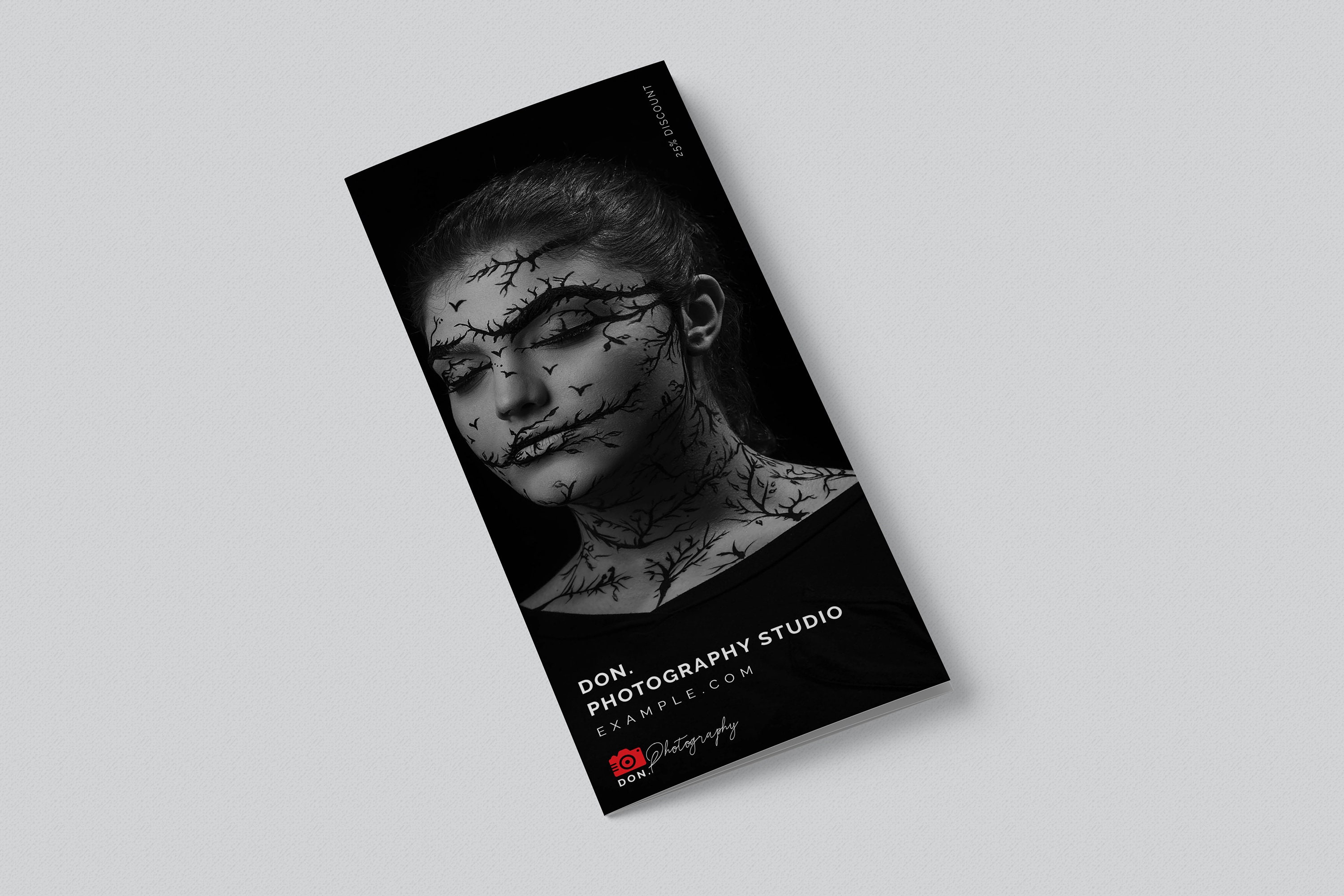 Photographer Trifold Brochure Template, Elegant Brochure Layout ...