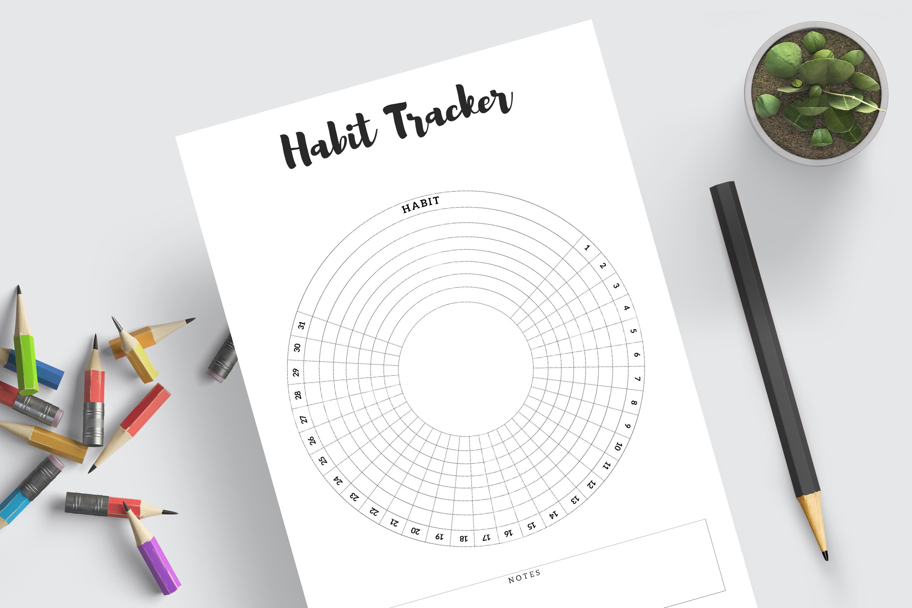 Habit Tracker Daily Habits Tracker Habit Chart Weekly Monthly Yearly ...