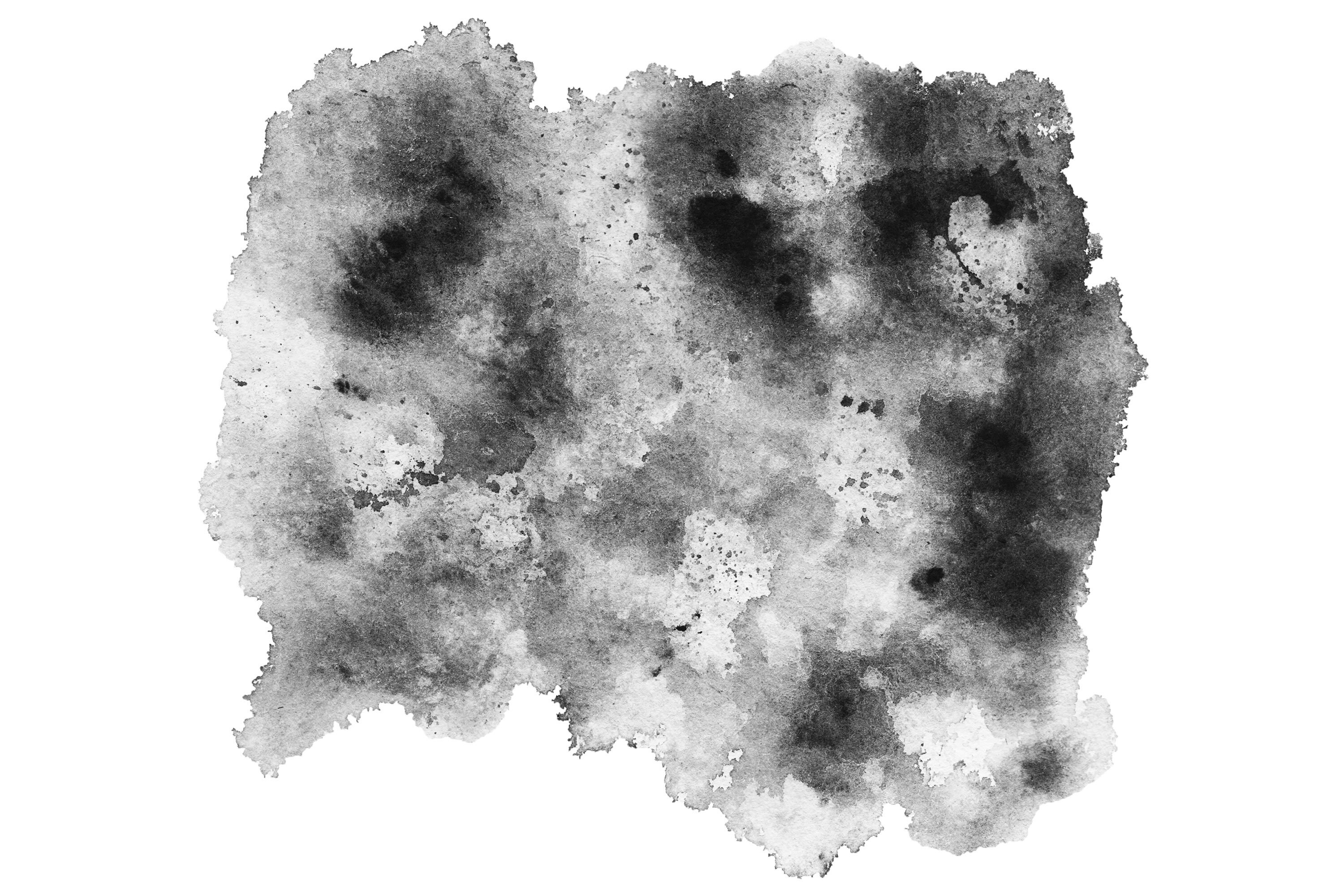 Watercolor black textures clip art Strokes black textured | Etsy