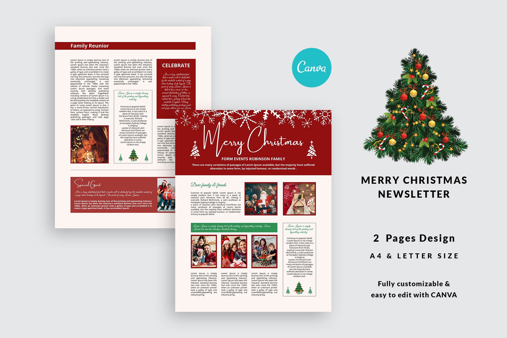 Christmas Newsletter Template