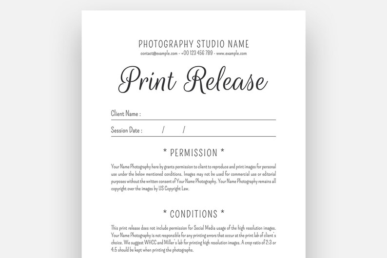 Photo Print Release Forms Photography Forms Forms For Etsy Canada photo-print-release-forms-photography-forms-forms-for-etsy-canada