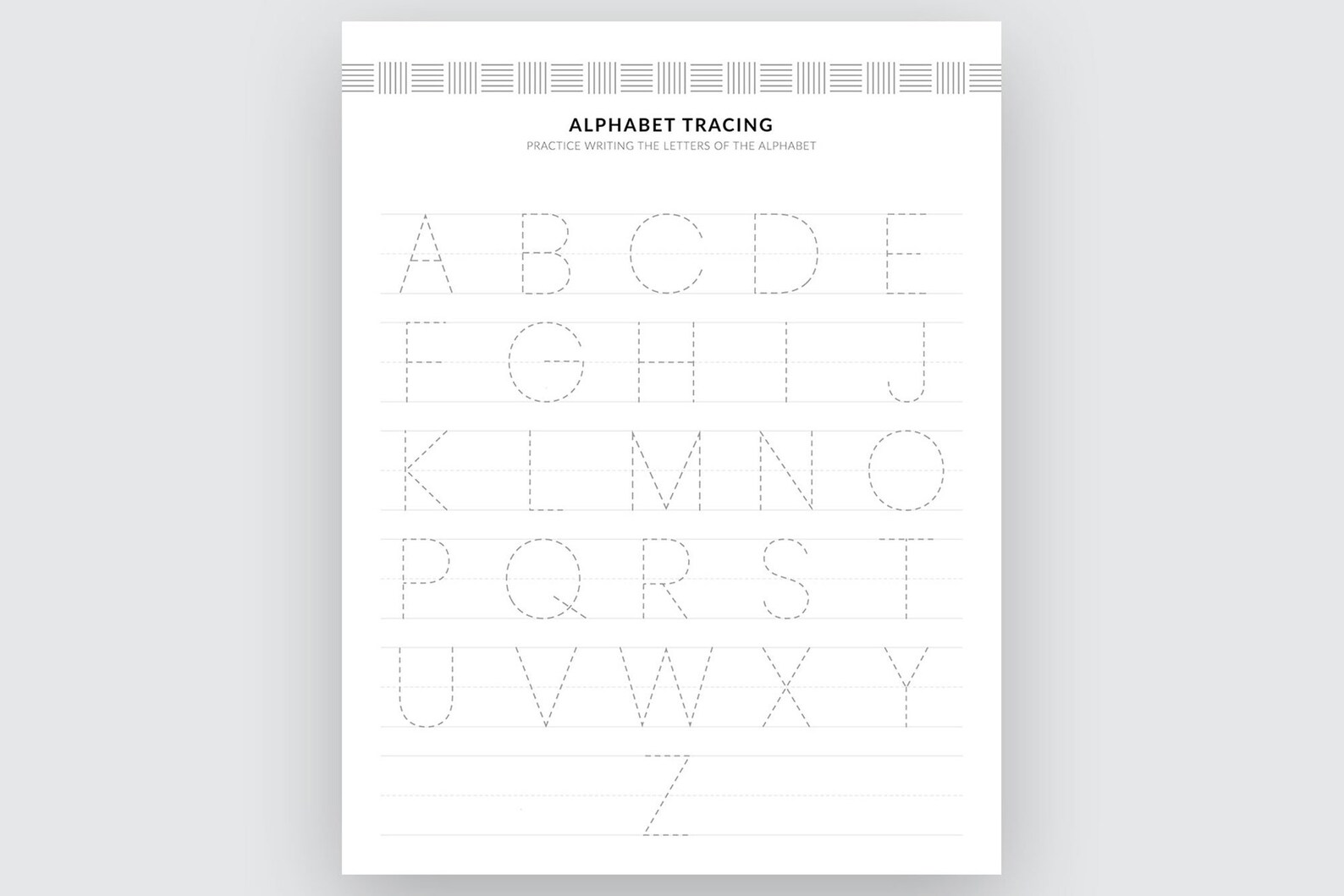 Practice A to Z Alphabet Tracing Kids for Alphabet Tracing - Etsy