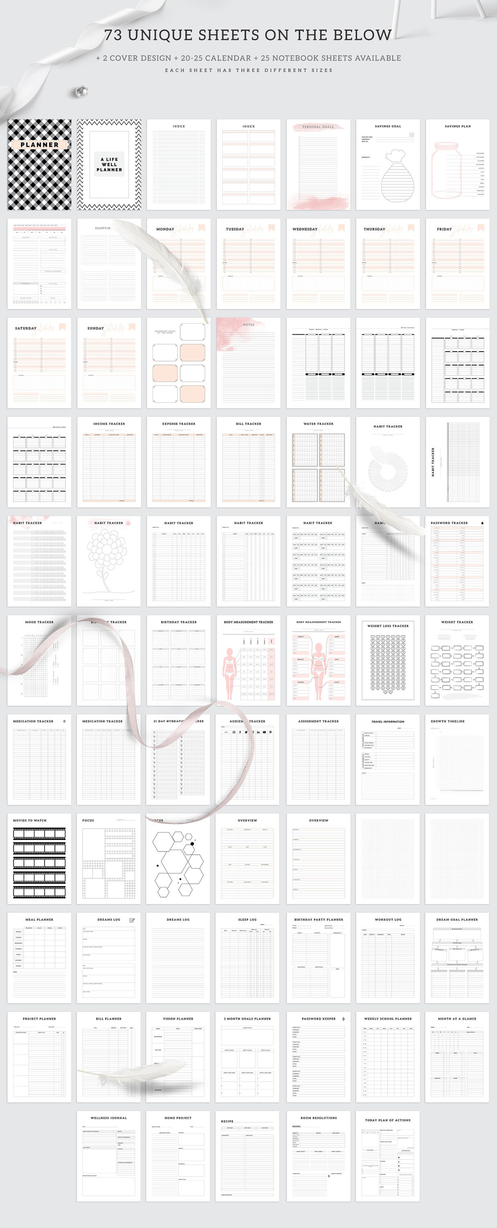 Ultimate Planner Bundle Pack Vol.05 Digital Planner Bundle Pack All in ...