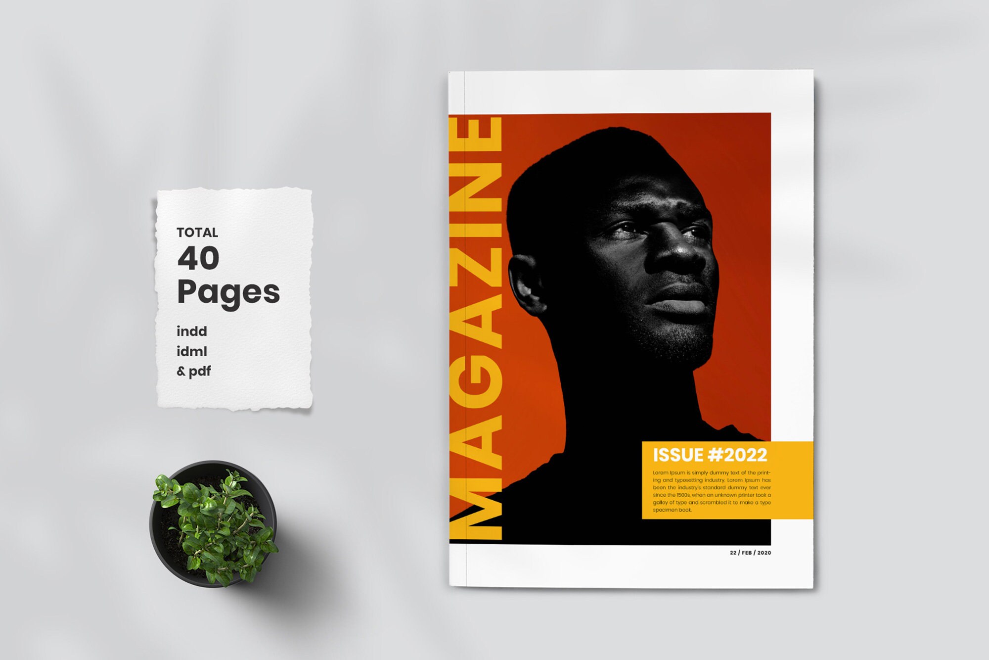 Simple Magazine Layout Design