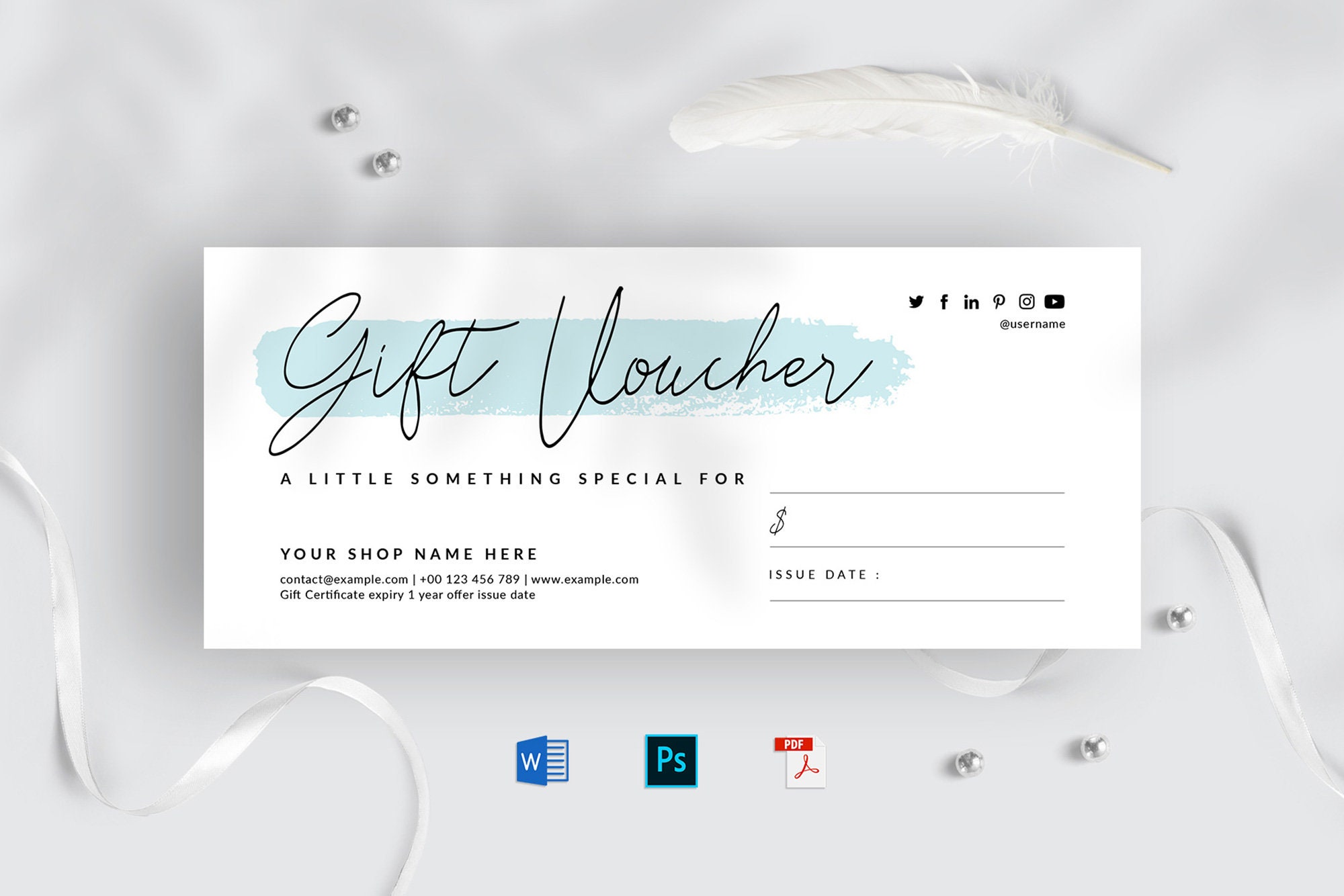 Gift Certificate Template Indesign