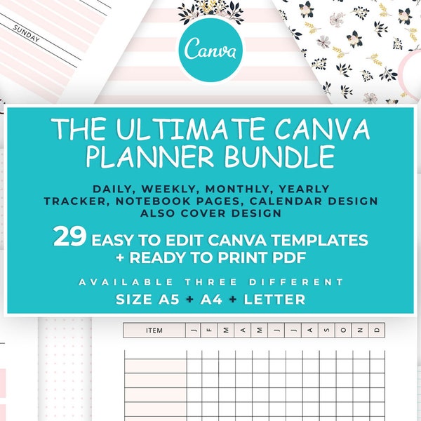 Canva Planner Pages - Etsy