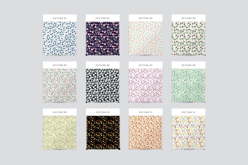 Watercolor Floral Digital Papers 12x12in Sheets 300 Dpi - Etsy