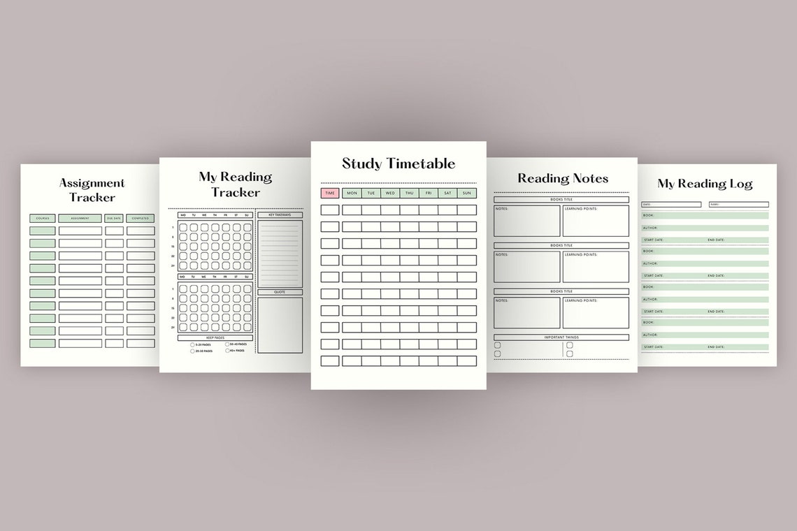 Commercial Allow Ultimate Canva Study Planner Bundle Pack - Etsy