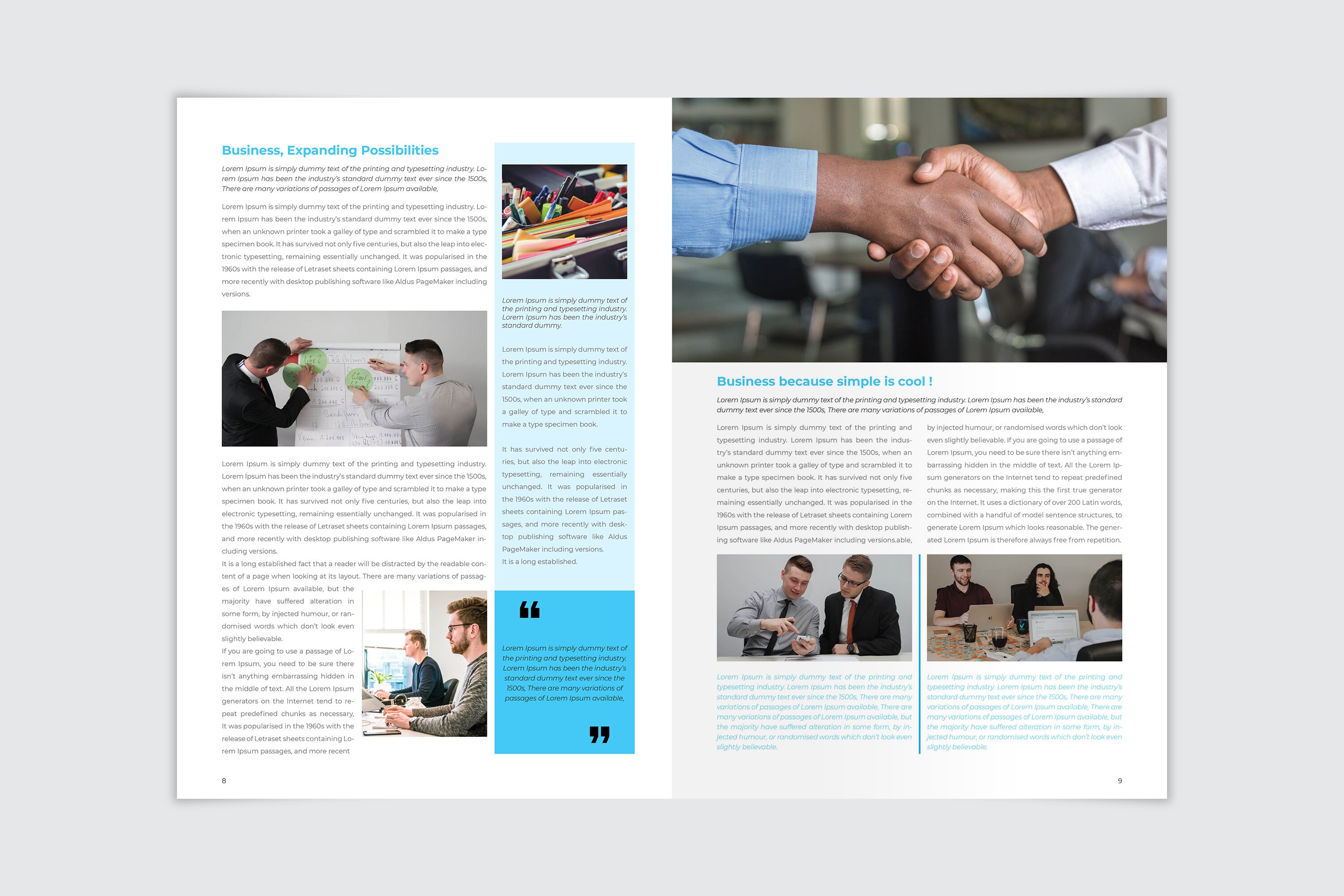 Newsletter Template, Weekly Business Journal, Corporate Newsletter ...