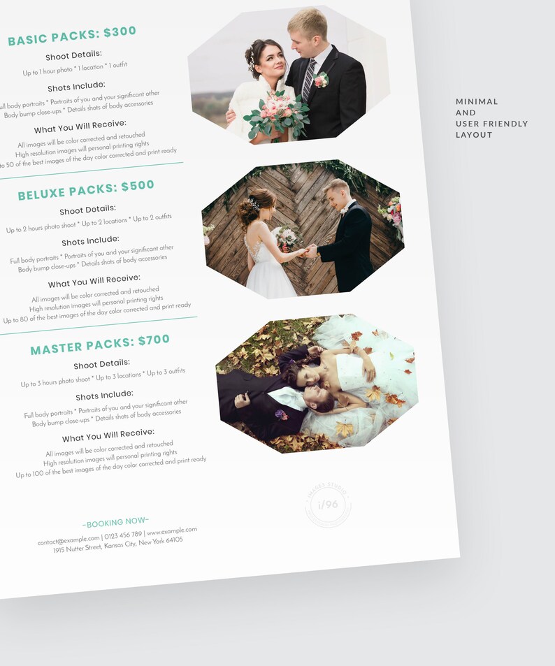 Price List Template Pricing Guide Layout INSTANT DOWNLOAD - Etsy