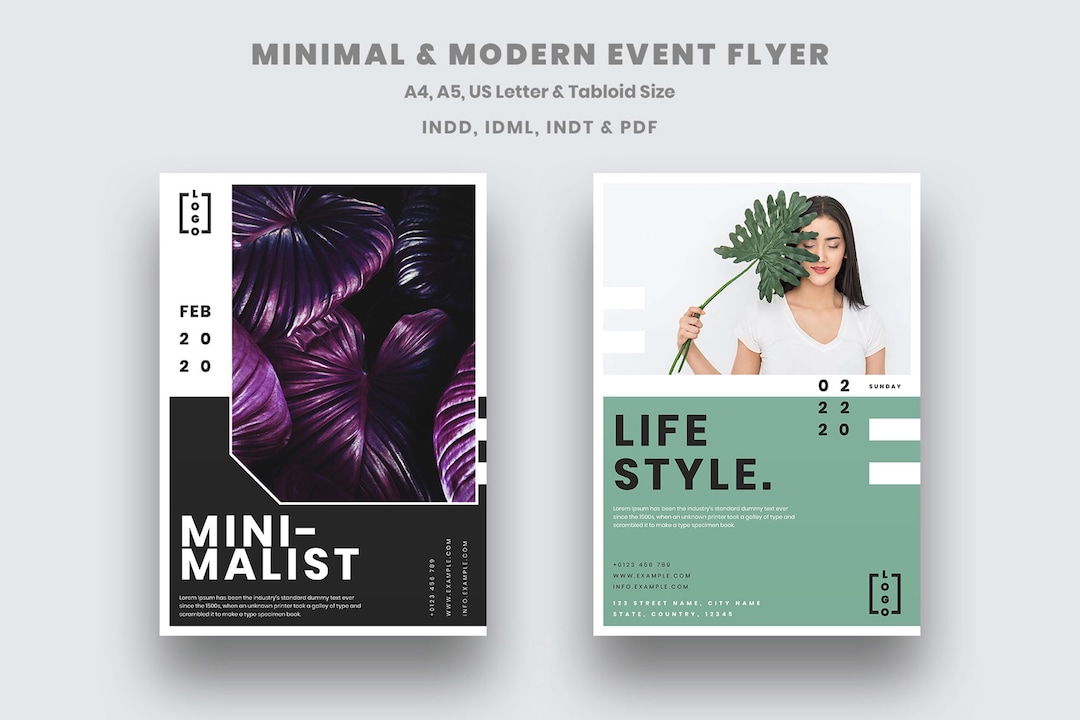 Minimal and Modern Event Flyer, Multipurpose Event Flyer Template ...