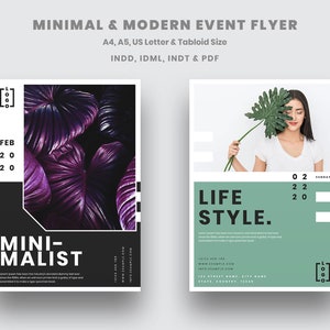 Minimal and Modern Event Flyer, Multipurpose Event Flyer Template ...