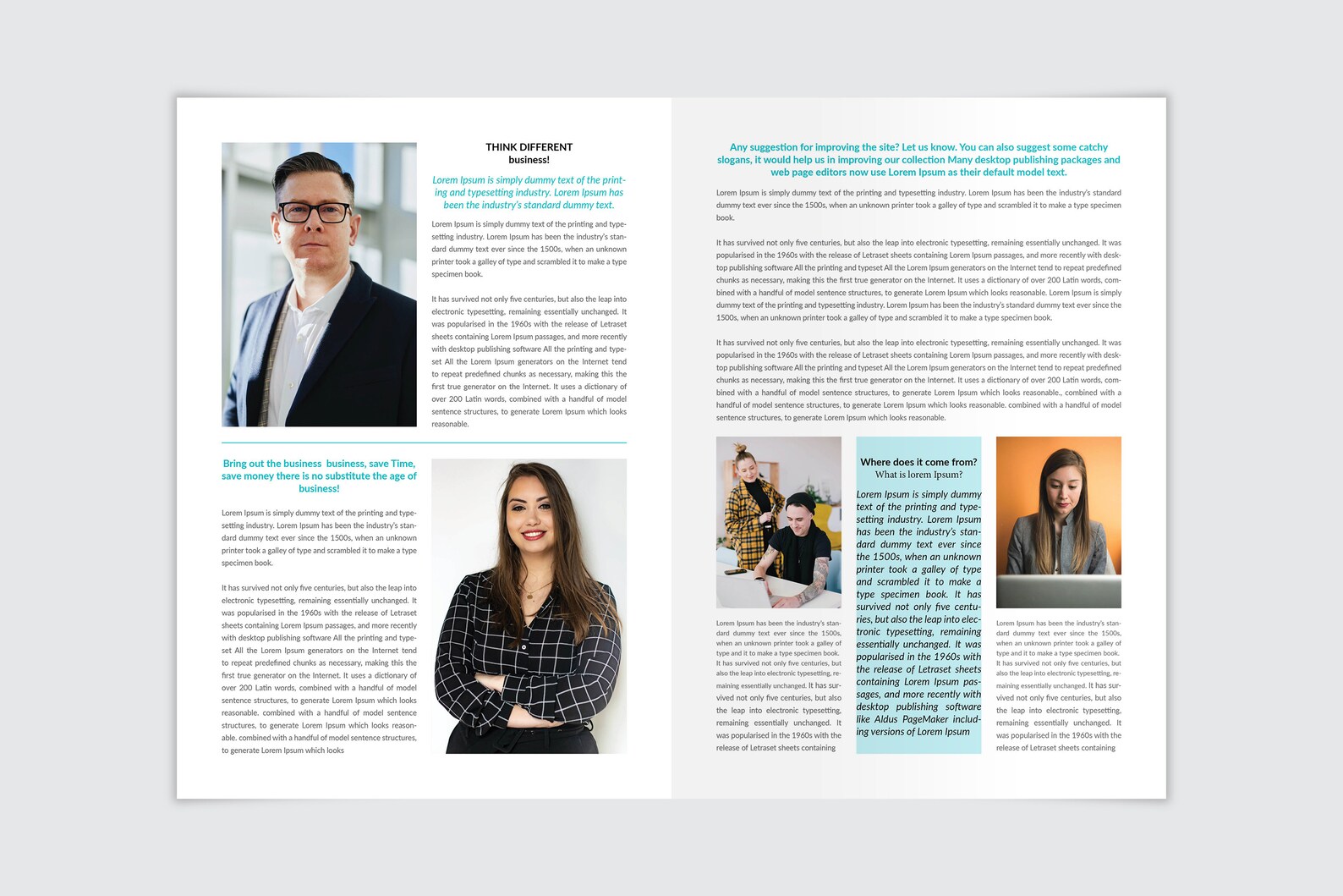 Newsletter Template, Weekly Business Journal, Corporate Newsletter ...