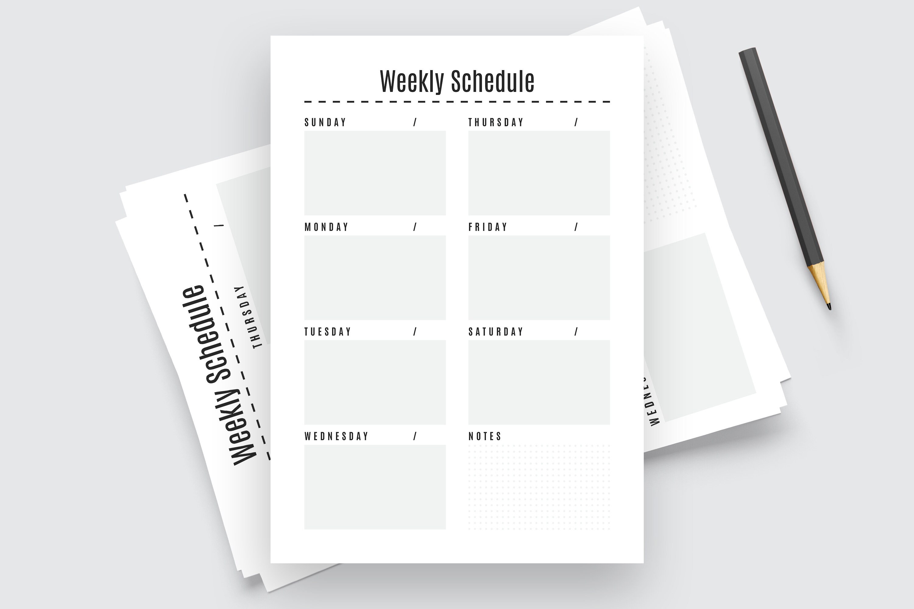 Editable Weekly Plan Weekly Schedule Template Weekly Planner - Etsy