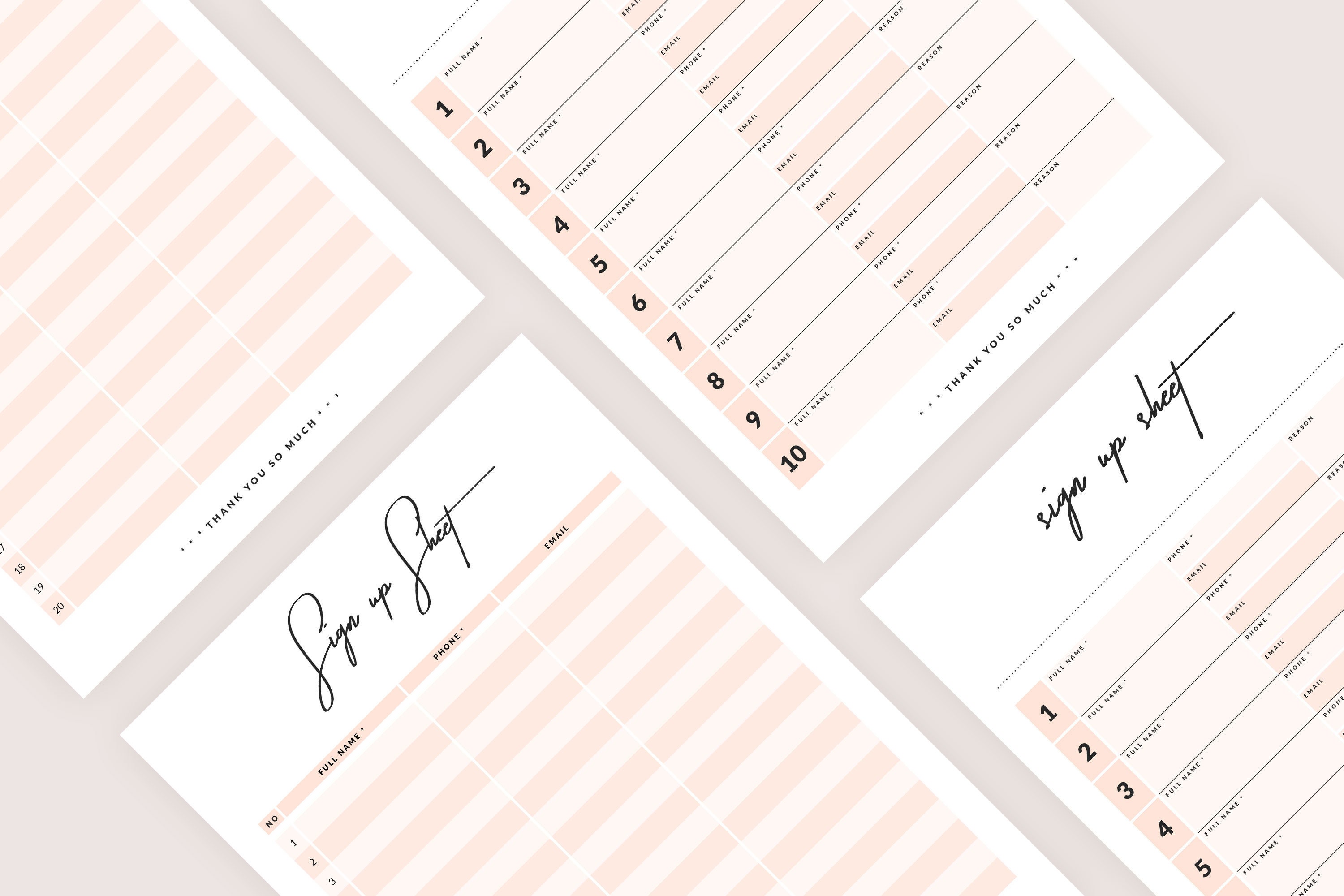 Sign up Template Sign-up Sheet Layout Printable Sign up Event Sign up ...