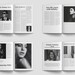 Black and White Minimal Magazine Template, Indesign Magazine Layout ...
