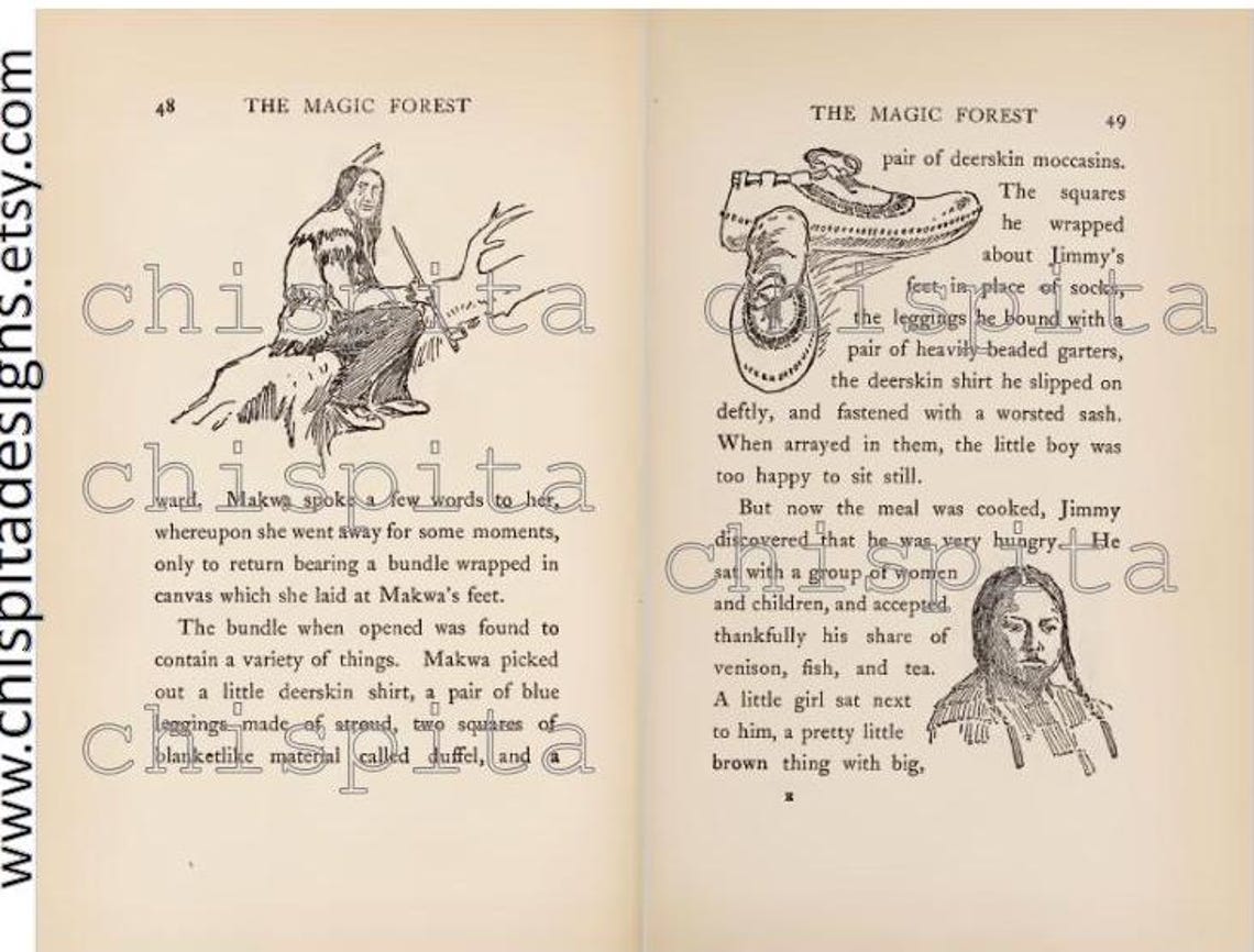 The Magic Forest: an Illustrated Native Native American Printable Tale ...