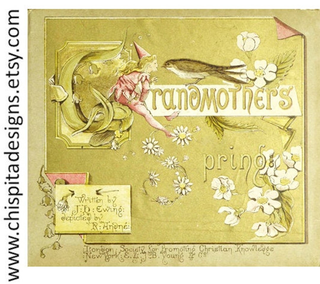 1880s Flower Fairies Illustrated Poem: Vintage Nursery Rhyme (printable ...