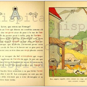 French 1900 Narrated Alphabet Ebook.antique Français ABC Illustrated ...