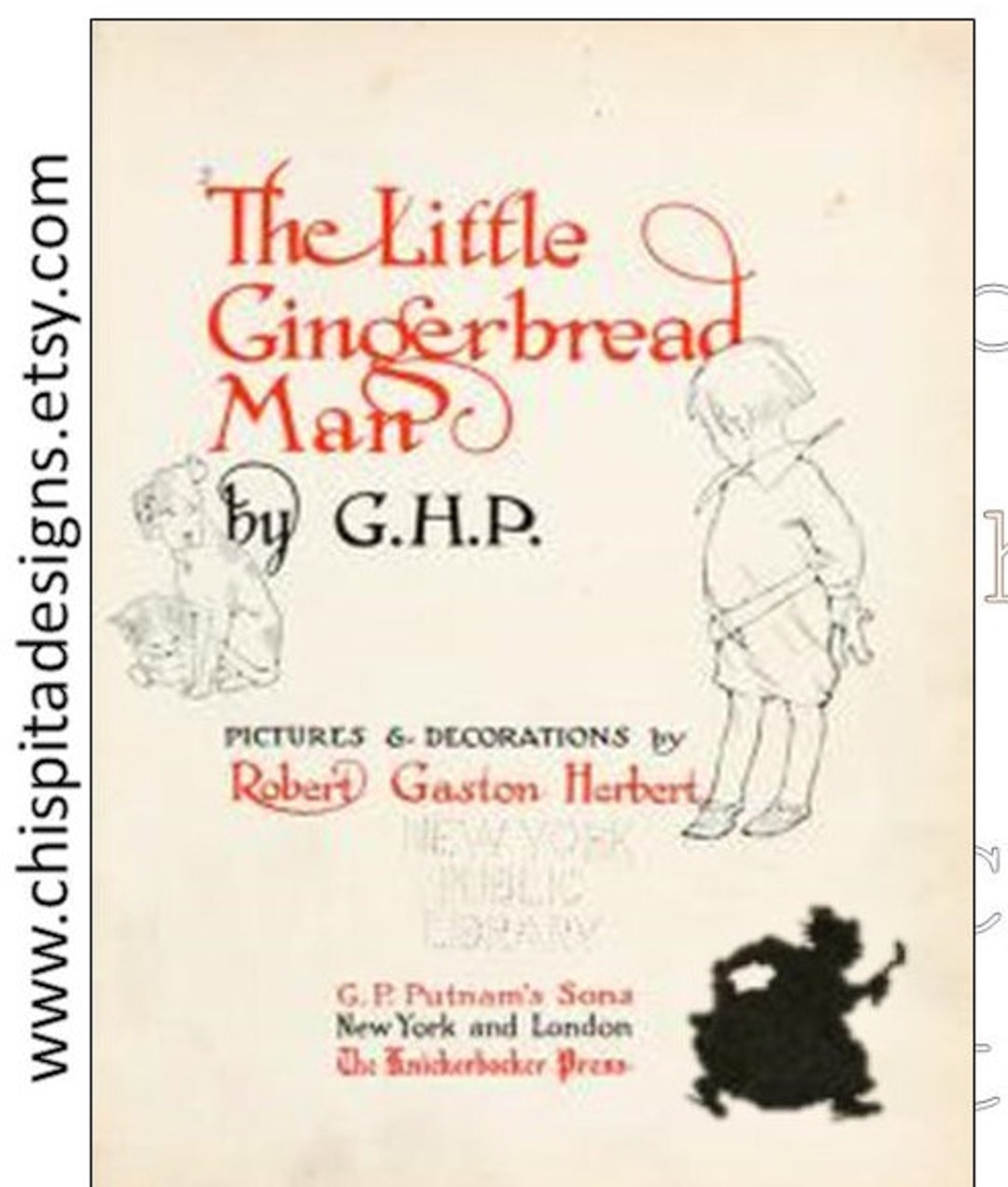 The Little Gingerbread Man:illustrated Christmas Ebook. - Etsy