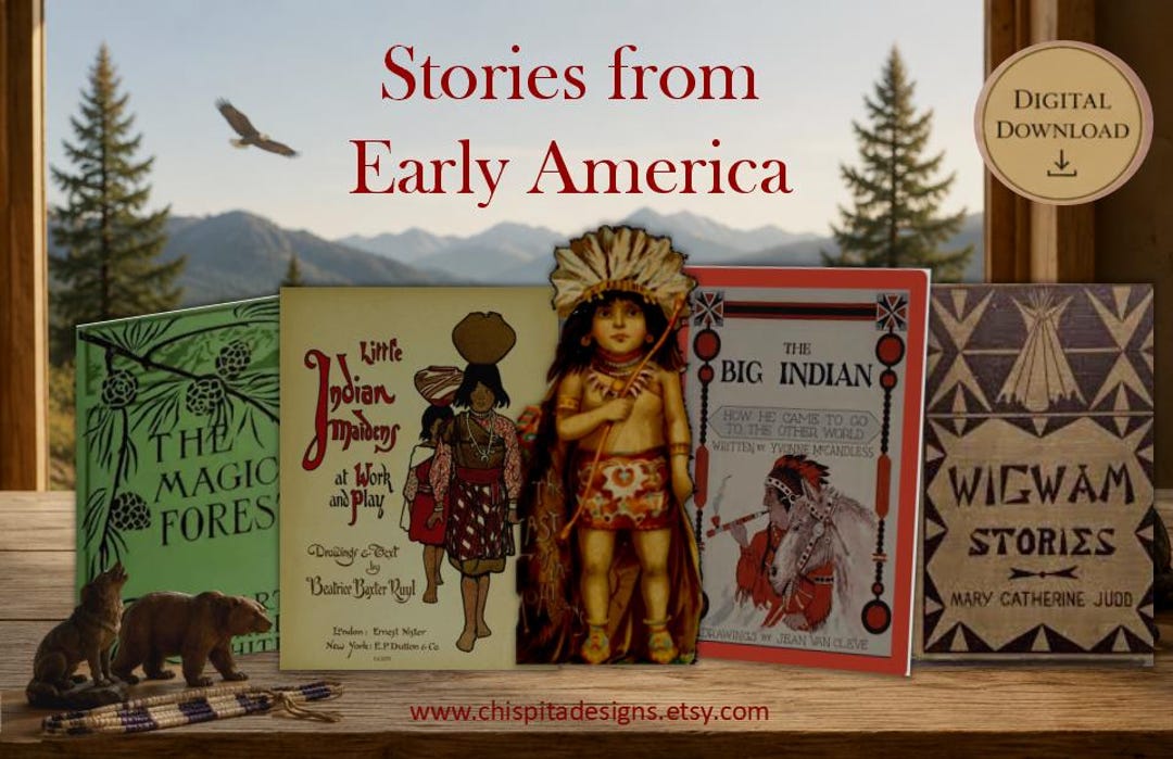 Native American Printable Book Bundle | Early American Illustrated ...
