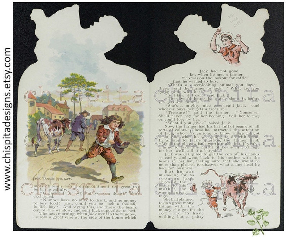 Jack and the Beanstalk Shape Ebook. 1890s Jack the Giant Killer ...