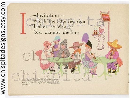 The Coca-cola Abc:vintage 1920s Coca-cola Albecedary Ads Digital Prints ...