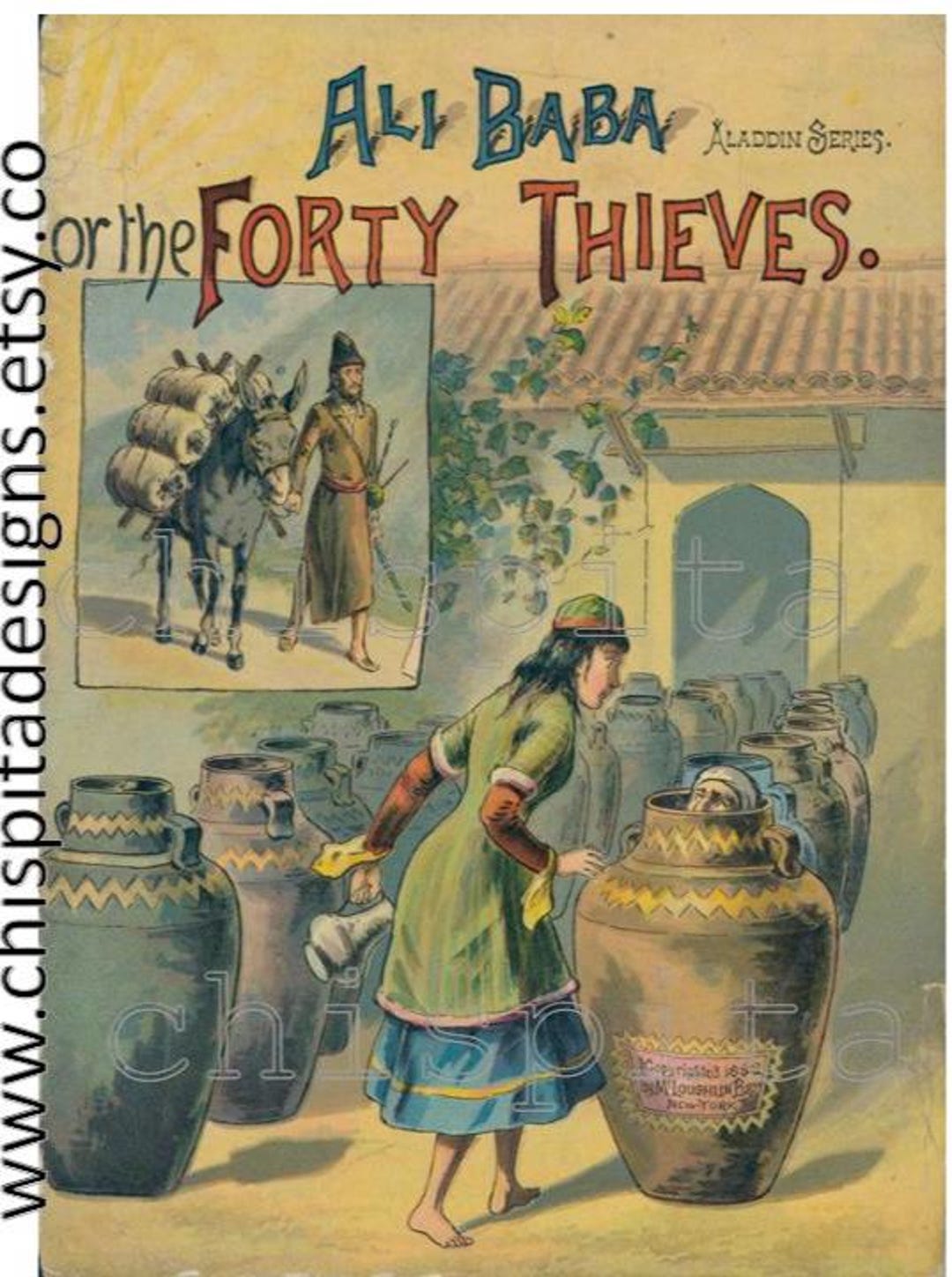 Ali Baba 1900s Pictured Ebook Told for Children. VTG Arabian Nights ...