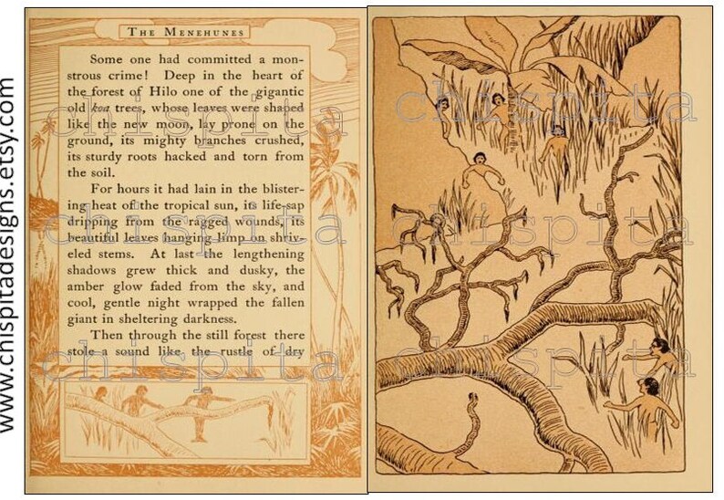 The Menehunes: Printable Hawaiian Dwarfs Legend. Polynesian Mythology ...